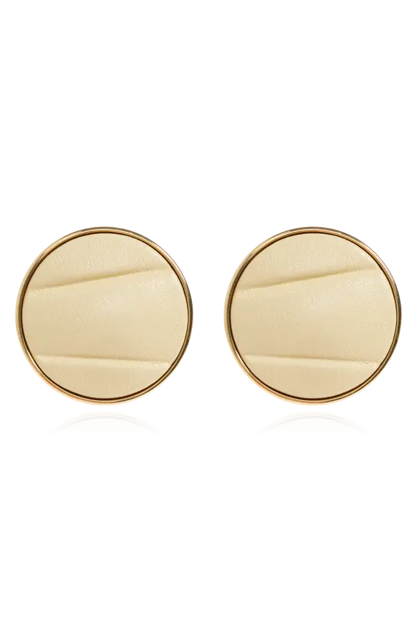 Chloé Round Clip-on Earrings - Cream