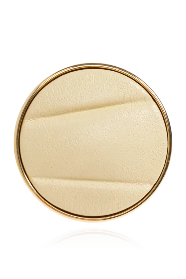 Chloé Round Clip-on Earrings - Cream