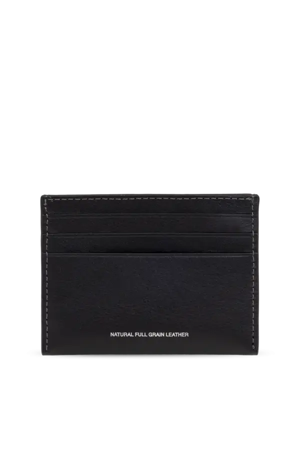 COACH Leather Card Case - Black