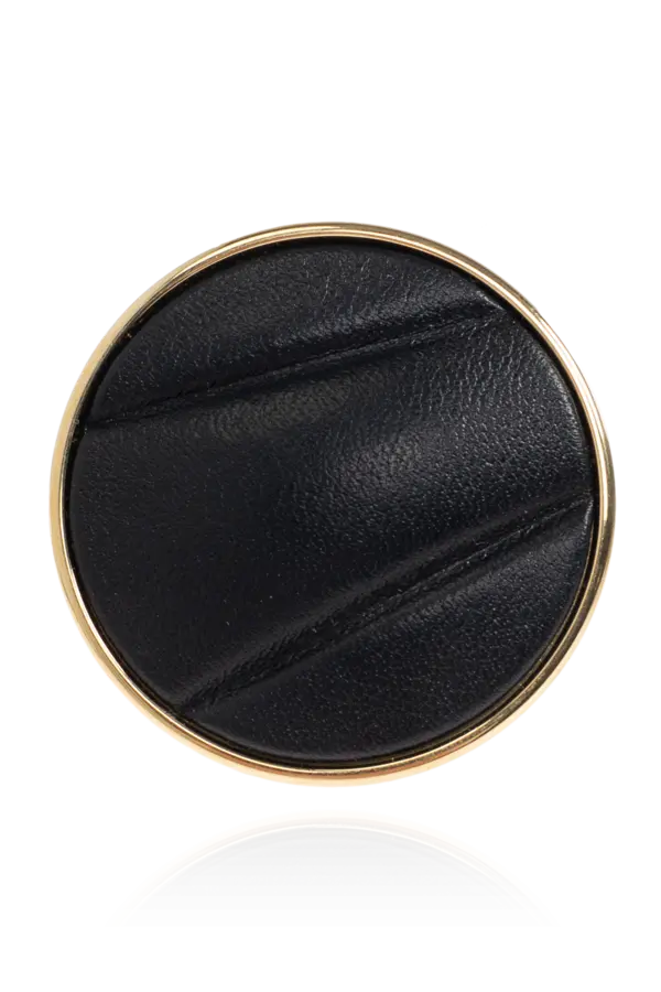 Chloé Round Clip-on Earrings - Black