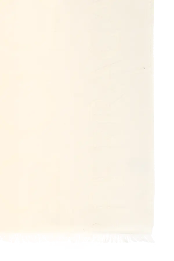 FERRAGAMO Scarf With Logo - Cream