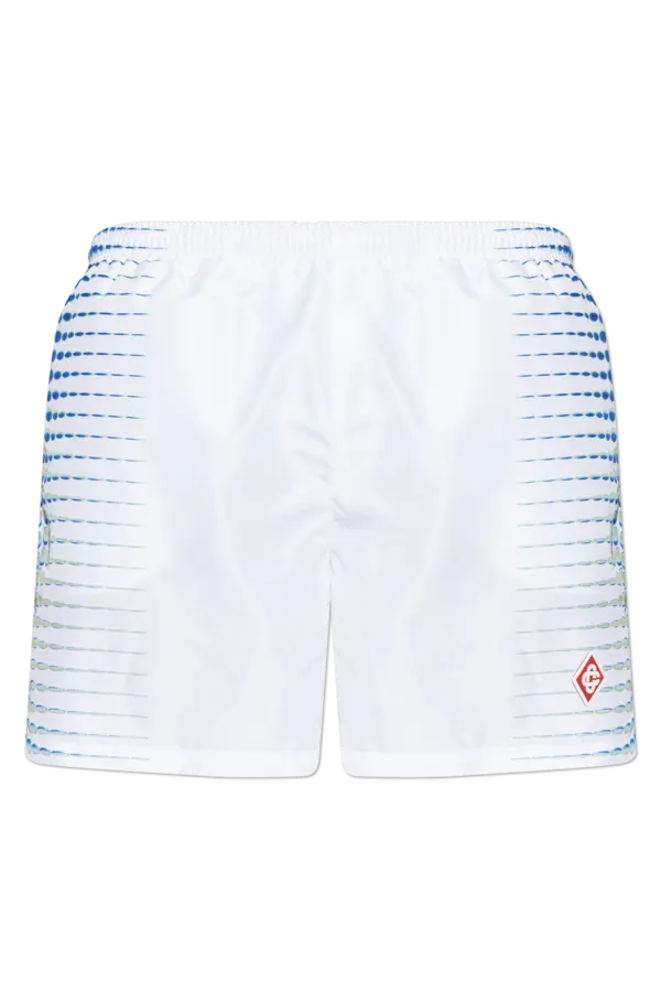 Casablanca Logo Swim Shorts - White