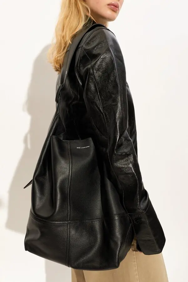 AMI Paris Etienne Shoulder Bag - Black