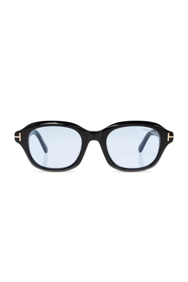TOM FORD Rectangular Full Rim Sunglasses - Black