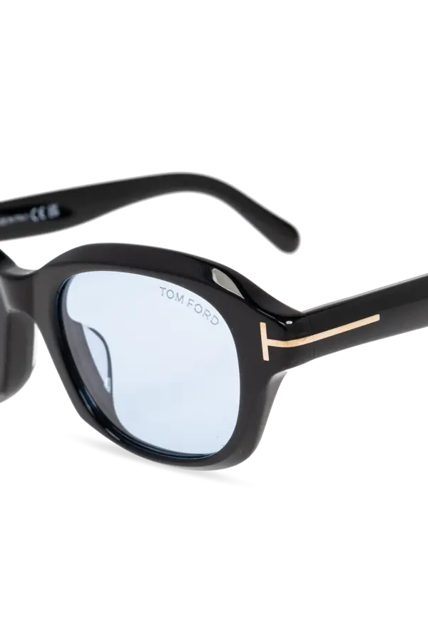 TOM FORD Rectangular Full Rim Sunglasses - Black
