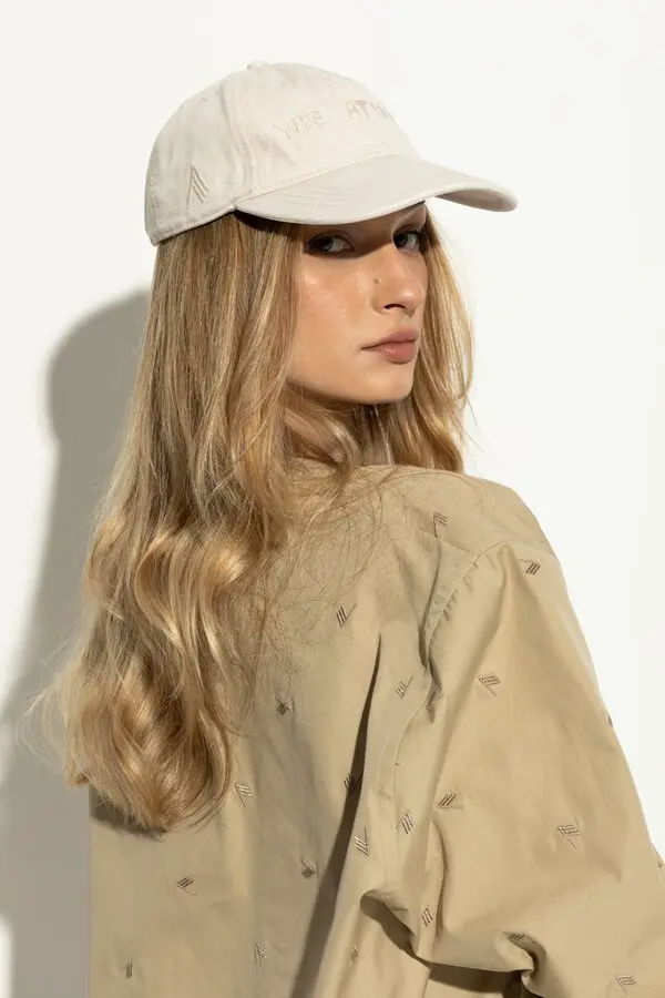 Attico Cap With Visor - Cream
