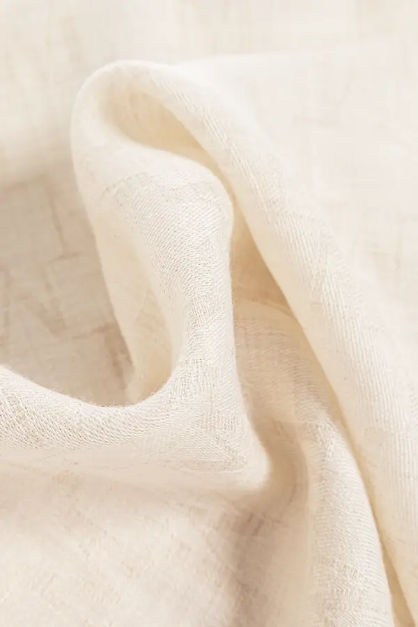 Max Mara Scarf With Monogram - Cream
