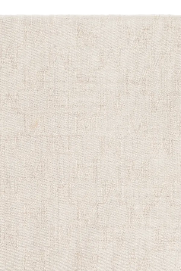 Max Mara Scarf With Monogram - Cream