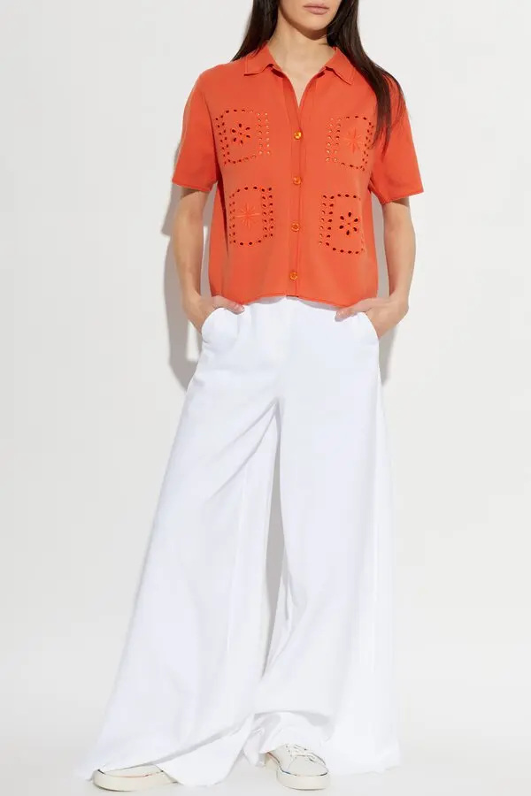 Paul Smith Openwork Embroidered Cotton Shirt
