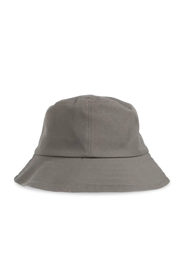 AMI Paris Bucket Hat With Embroidered Logo - Grey