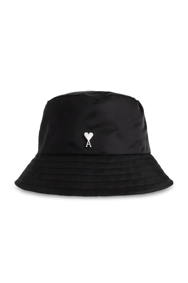 Ami Logo Bucket Hat - Black