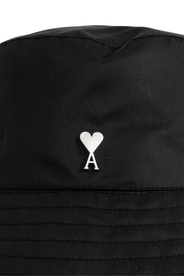 AMI Paris Logo Bucket Hat - Black