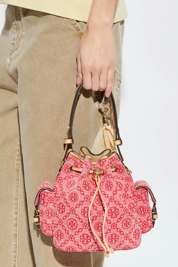 Tory Burch T Monogram Shoulder Bag - Red