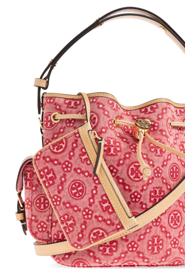 Tory Burch T Monogram Shoulder Bag - Red