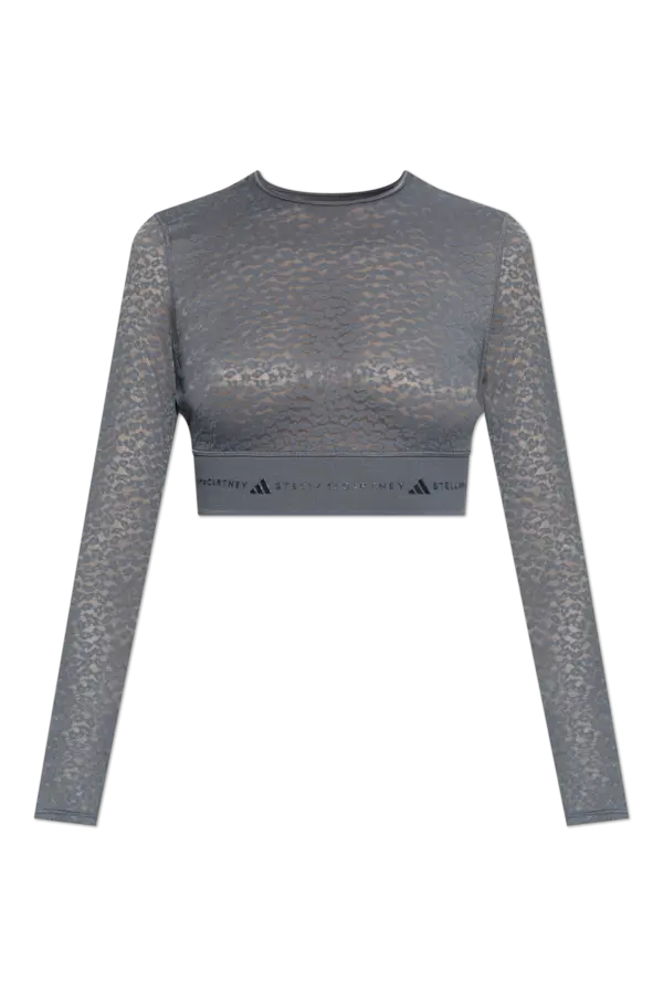 Adidas By Stella McCartney Long-sleeved Training Top - Grey