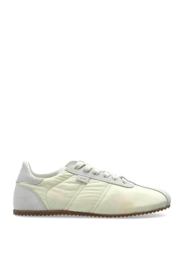 AMI Paris Logo Sneakers - Cream