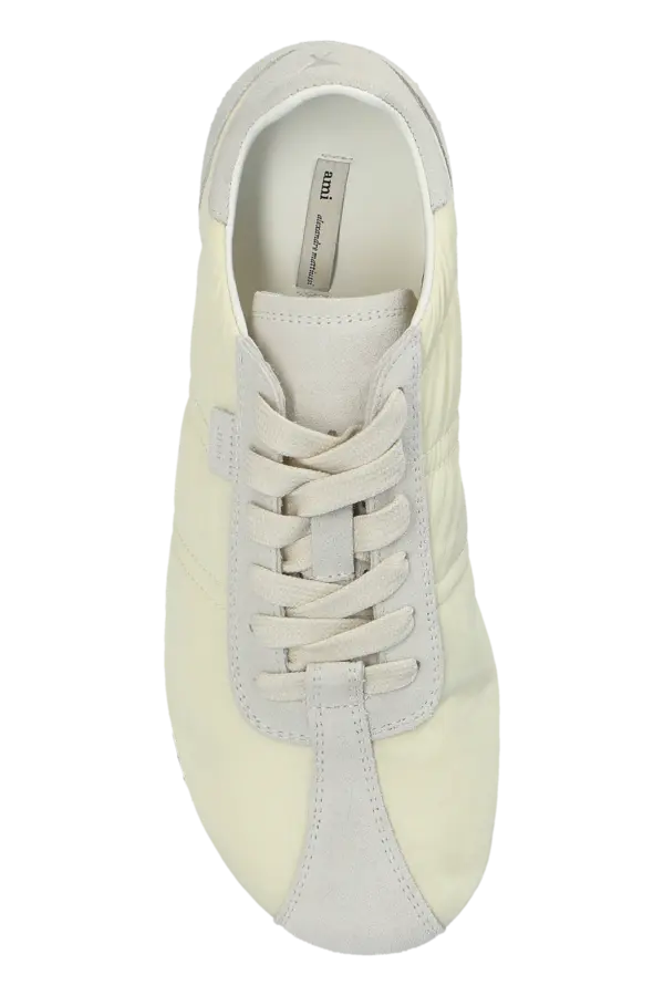 AMI Paris Logo Sneakers - Cream