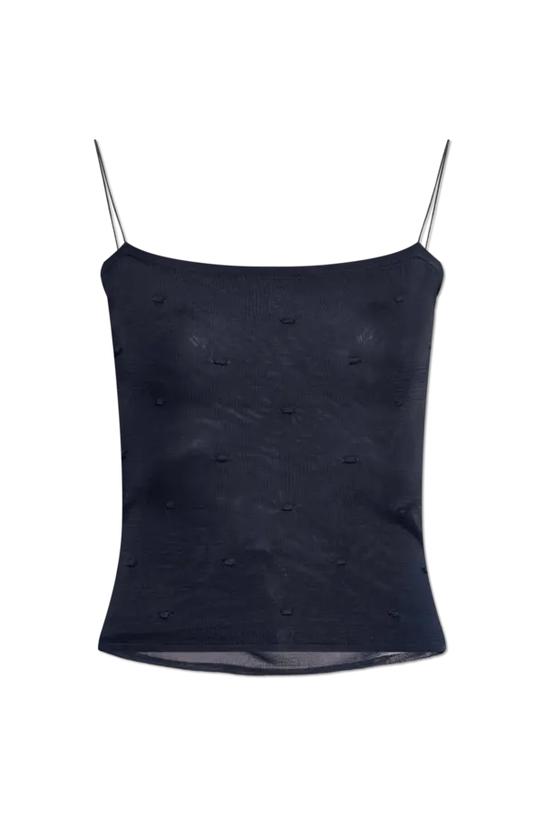 Jacquemus Strappy Viscose Top - Navy Blue