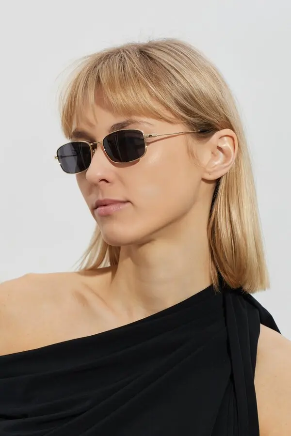 Victoria Beckham Rectangle Sunglasses - Gold