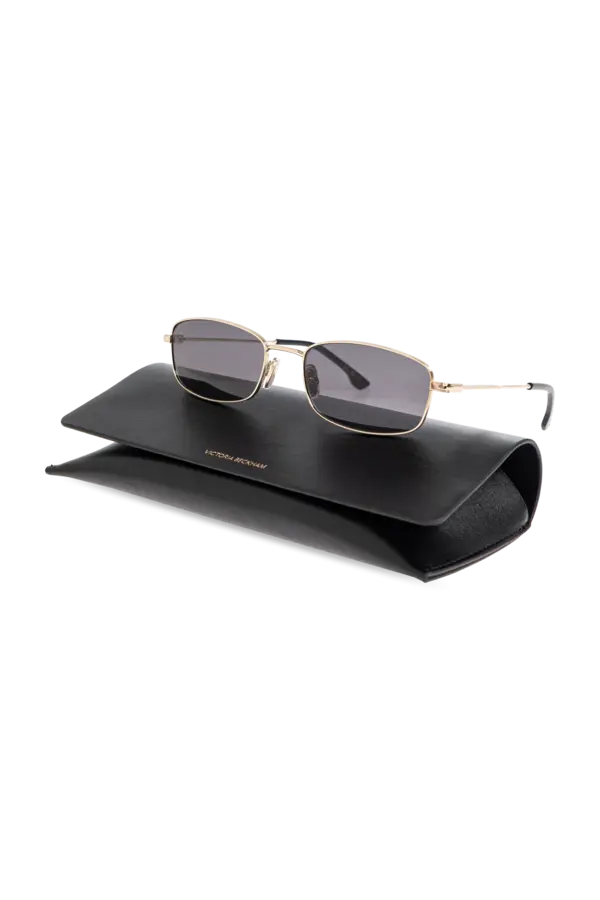 Victoria Beckham Rectangle Sunglasses - Gold