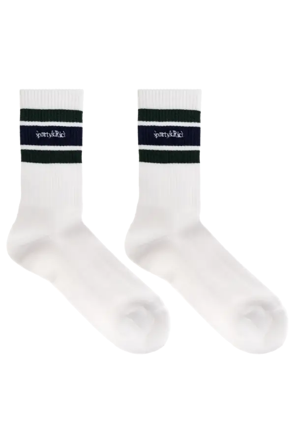 SPORTY & RICH Cotton Logo Socks