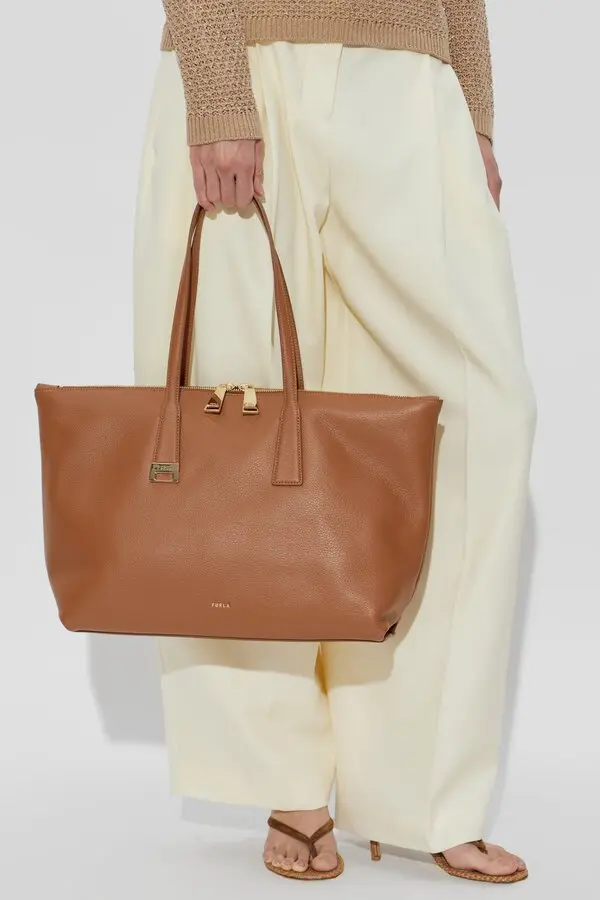 Furla Olivia Large Shopper Bag - Brown