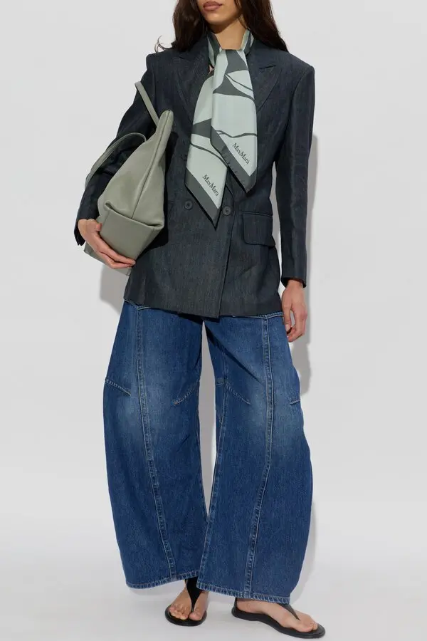 Max Mara Olimpia Linen Blazer - Navy Blue