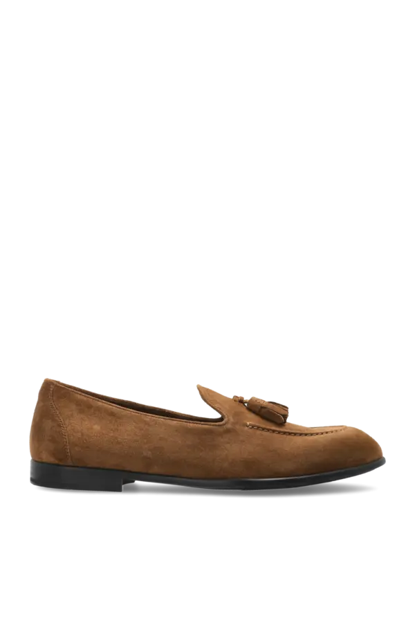 Brioni Suede Tassel Loafers - Brown