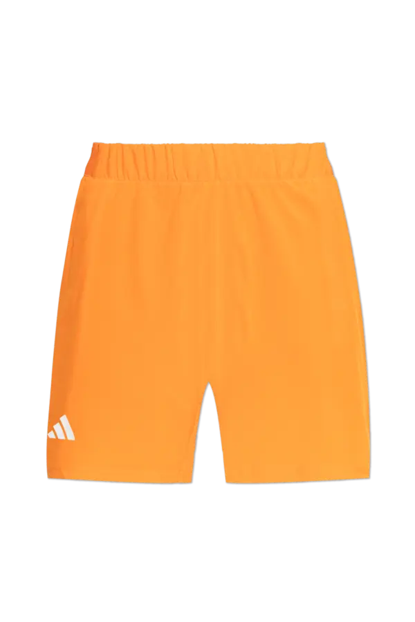 Adidas Training Shorts With Logo - Orange