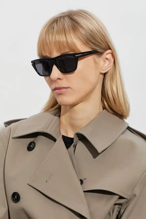 Victoria Beckham Rectangle Full Rim Sunglasses - Black