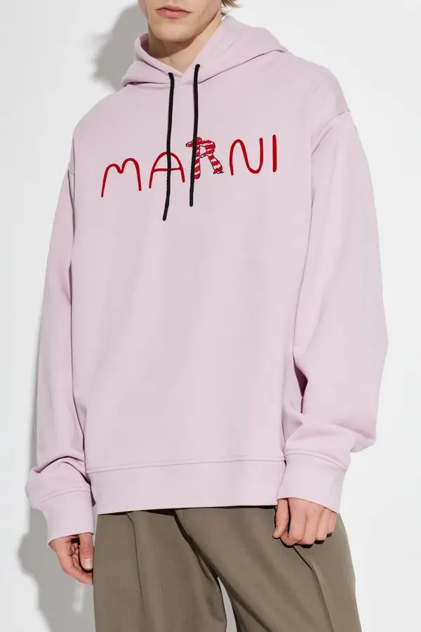 Marni Logo Hoodie - Pink