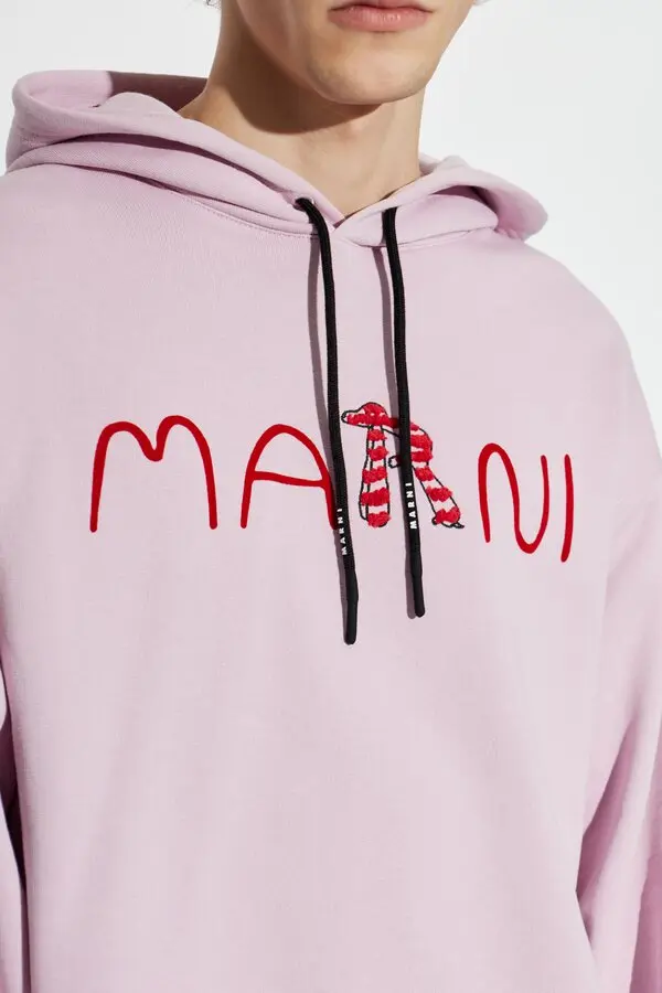 Marni Logo Hoodie - Pink