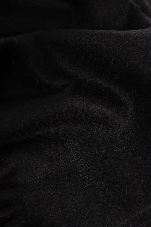 Max Mara Tartan" Scarf Made Of Camel Wool - Black