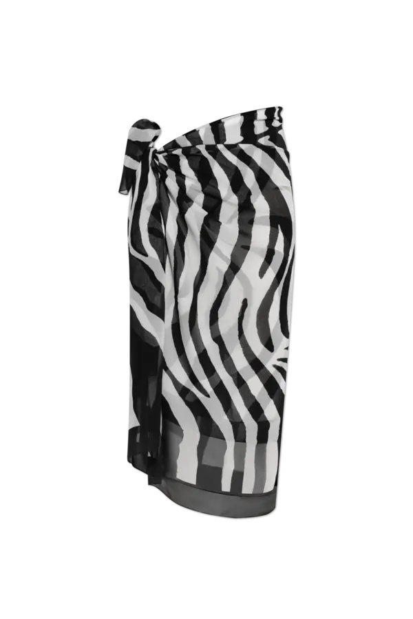 Balmain Silk Pareo - Black
