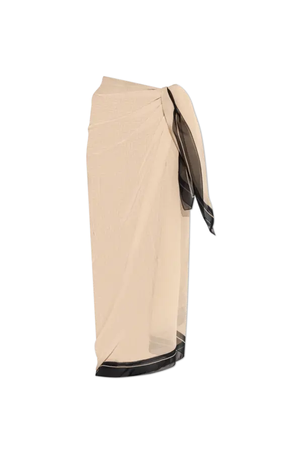 Balmain Silk Pareo - Beige