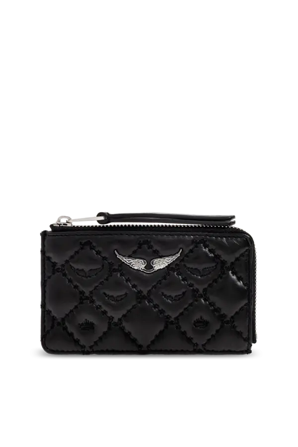 Zadig&Voltaire Quilted Leather Wallet - Black