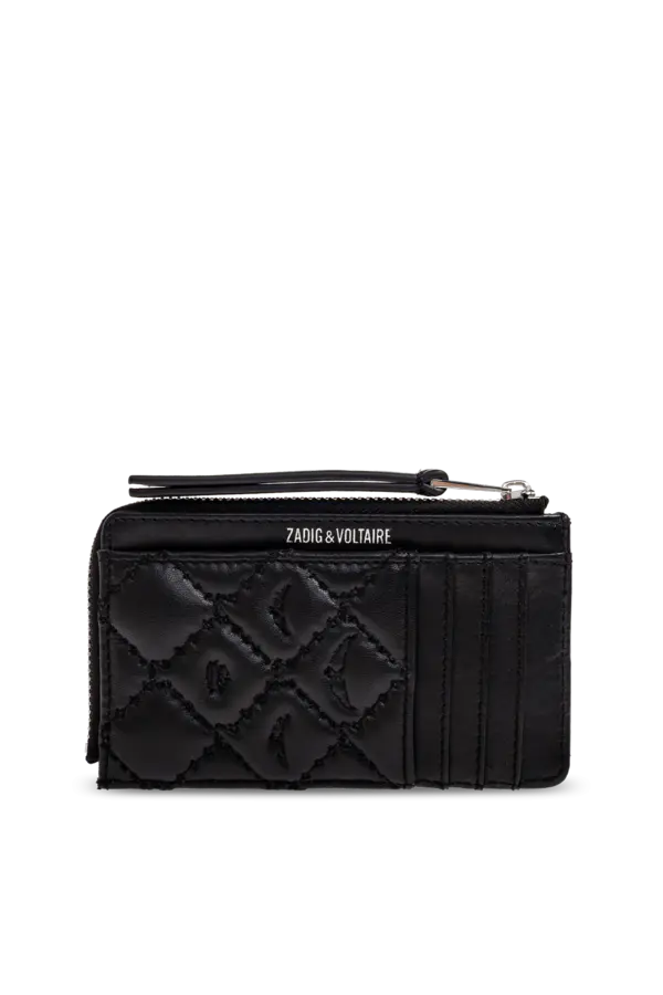 Zadig&Voltaire Quilted Leather Wallet - Black