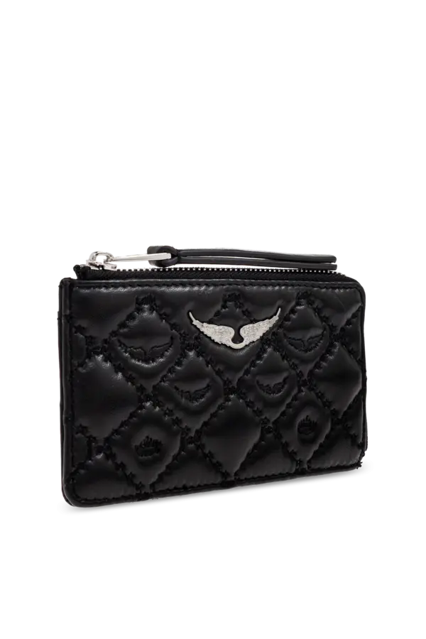 Zadig&Voltaire Quilted Leather Wallet - Black