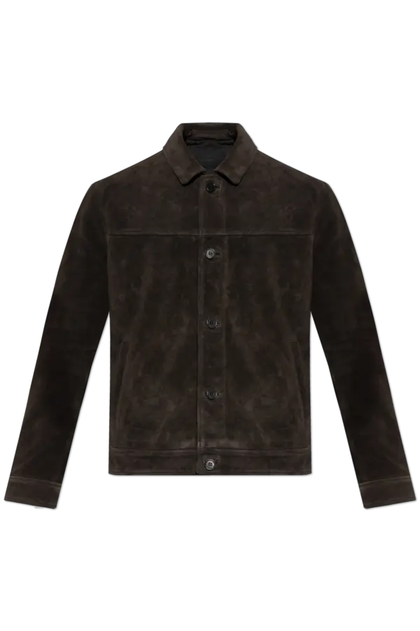 ALLSAINTS Suede 'nates' Jacket - Brown