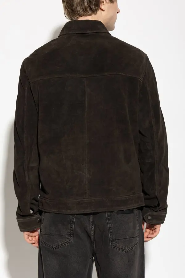 ALLSAINTS Suede 'nates' Jacket - Brown