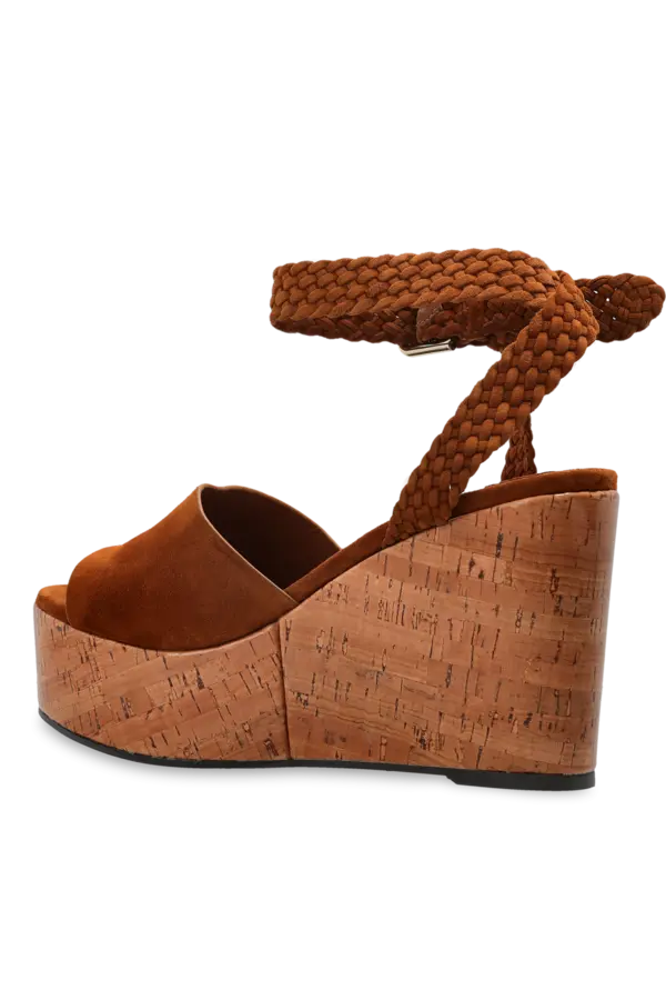 JIMMY CHOO Jori 100 Wedge Sandals - Brown