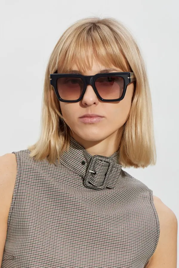 Victoria Beckham Oversized Rectangular Sunglasses - Black