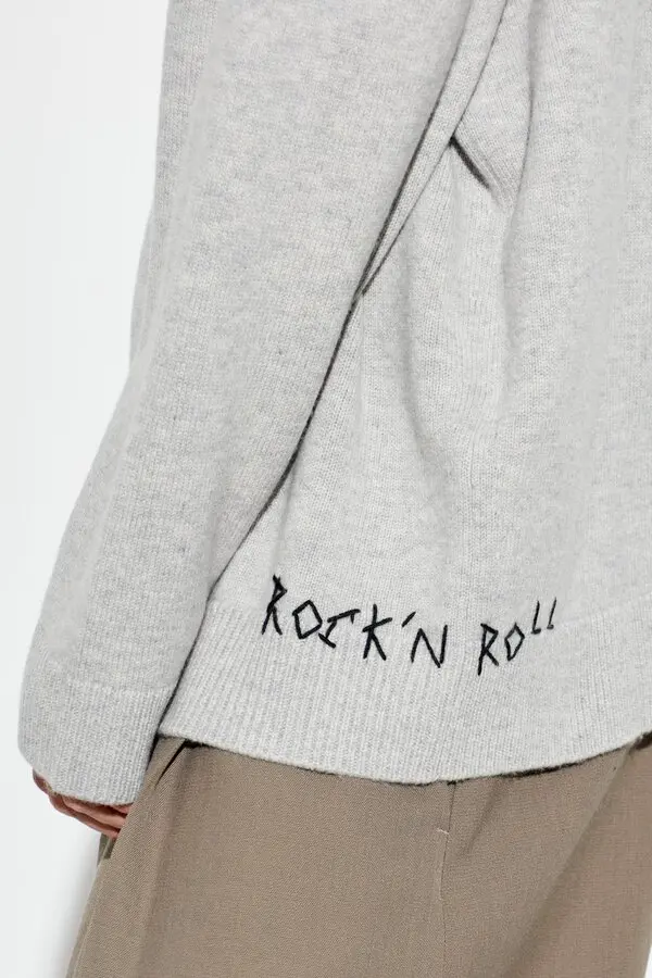 Zadig&Voltaire Sweater With Embroidery - Grey