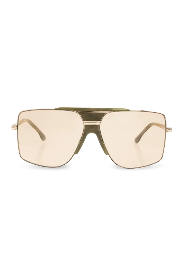 Victoria Beckham Aviator Style Sunglasses - Gold