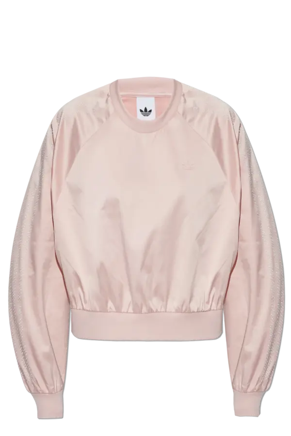 ADIDAS ORIGINALS Loose-fit Satin Sweatshirt - Pink