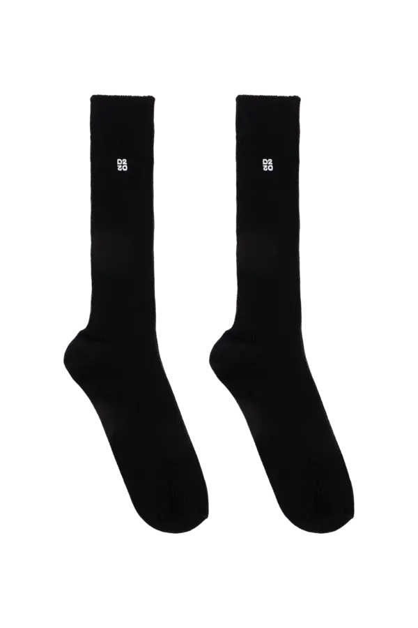 Dsquared2 Long Socks With Embroidered Logo - Black