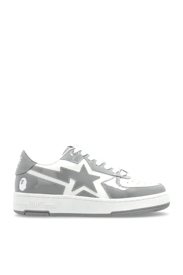 A BATHING APE Logo Sneakers - Grey