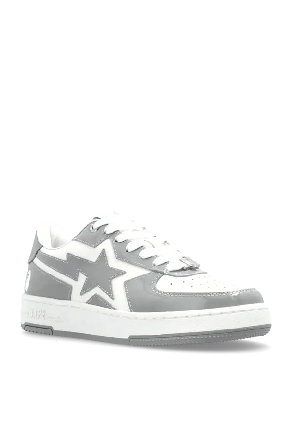 A BATHING APE Logo Sneakers - Grey