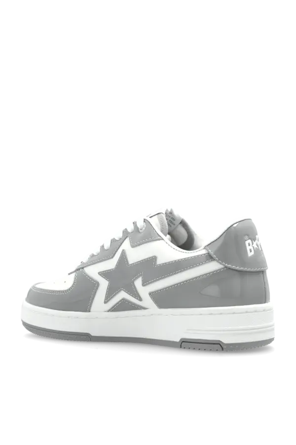 A BATHING APE Logo Sneakers - Grey
