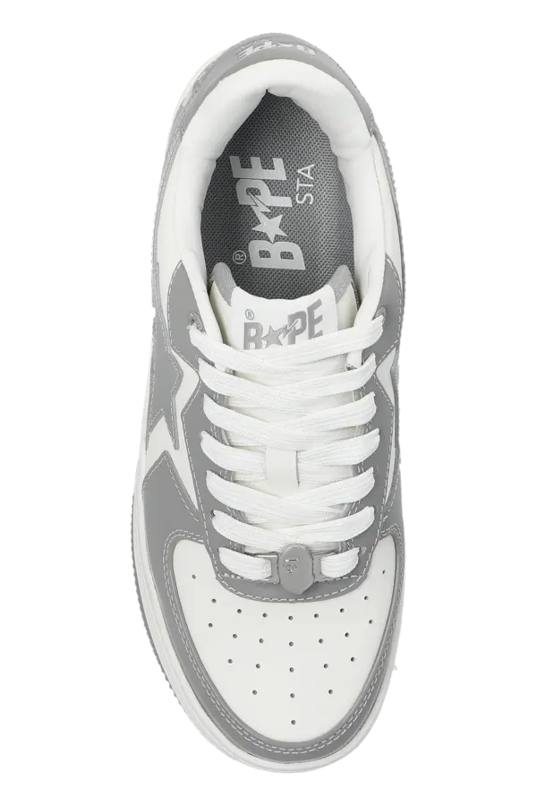 A BATHING APE Logo Sneakers - Grey